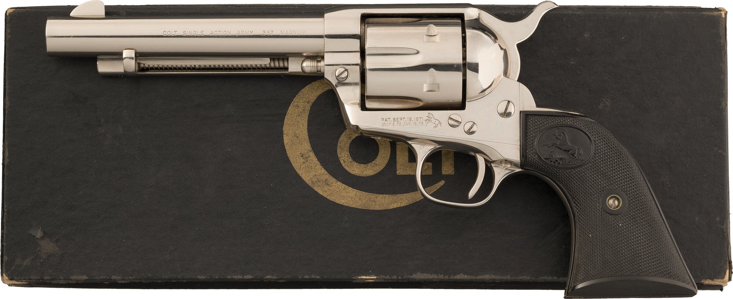 Nickel Colt Second Generation Single Action Army Revolver | Rock Island ...