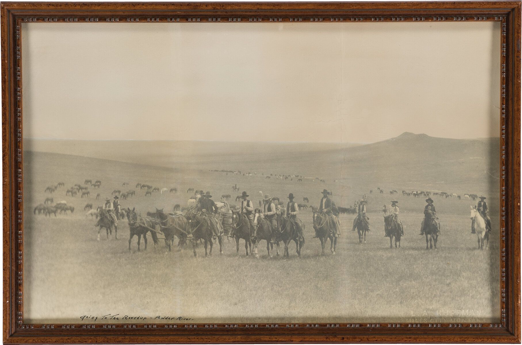 Framed Print "Going To The Roundup" by L.A. Huffman | Rock Island Auction