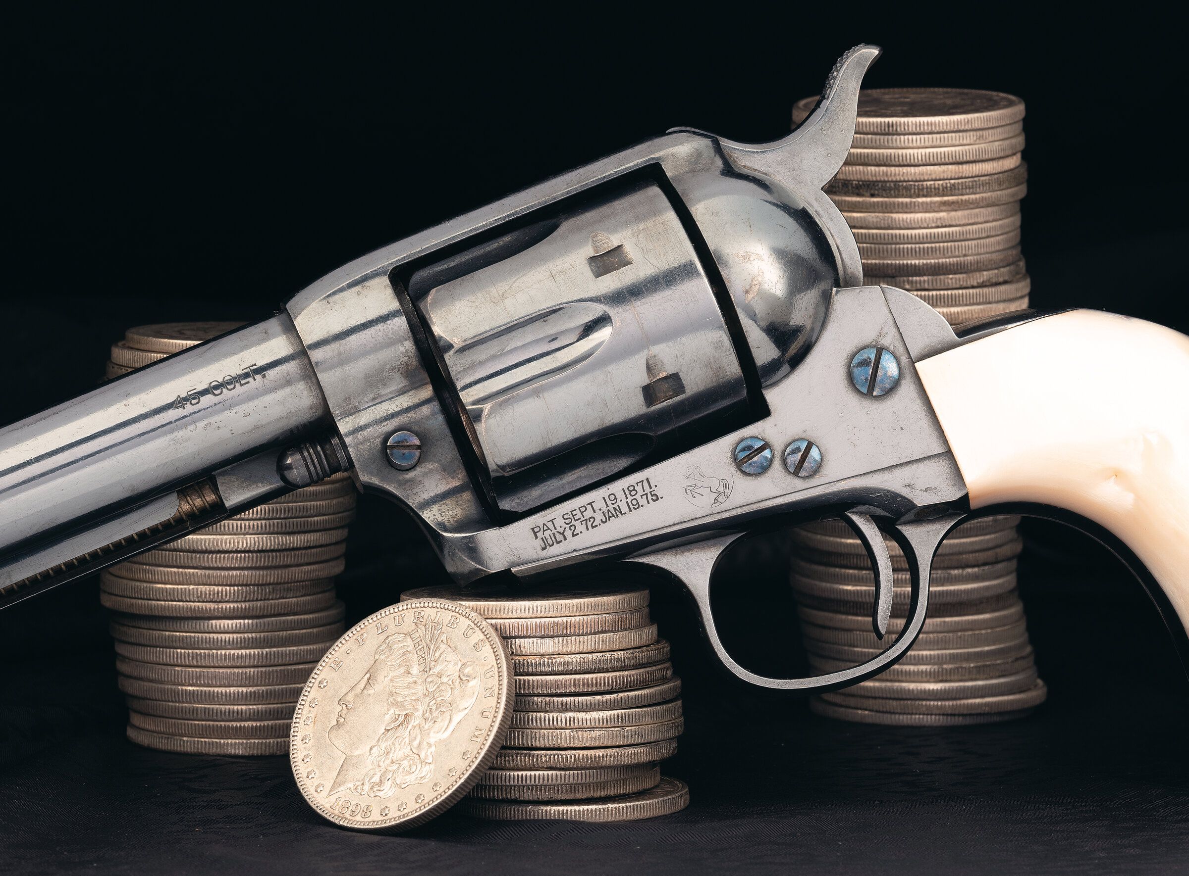 Silver Antique Colt Single Action Army Revolver | Rock Island Auction