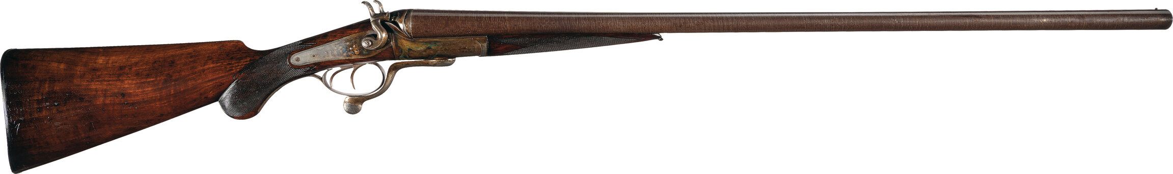 J. Burrow 10 Bore Double Barrel Rotary Underlever Hammer Shotgun | Rock ...