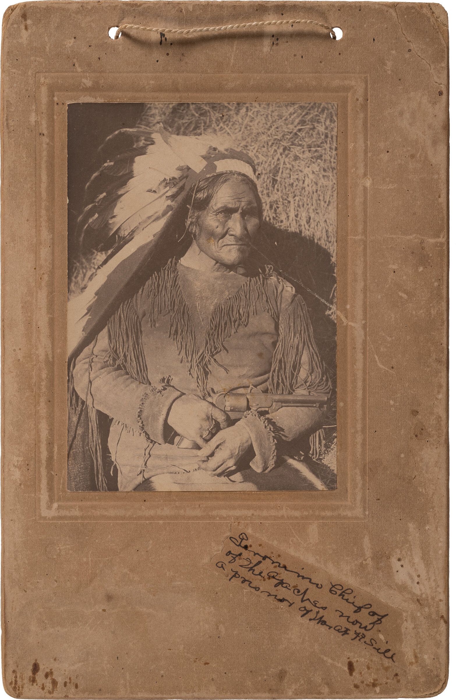 Print of Geronimo with Dance Bros. Revolver by W.E. Irwin | Rock Island ...