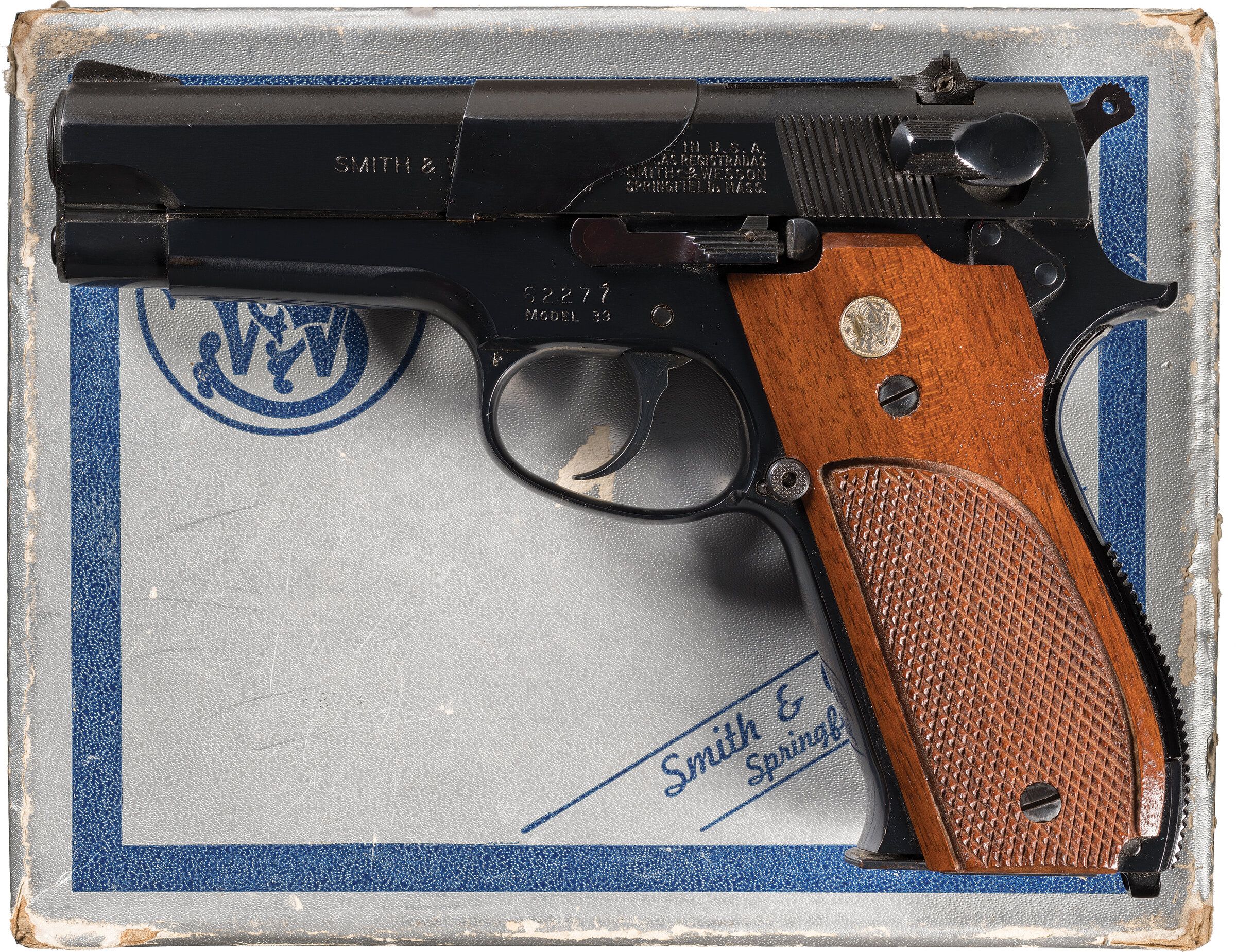 Smith & Wesson Model 39 Pistol with Rare Dust Cover | Rock Island Auction