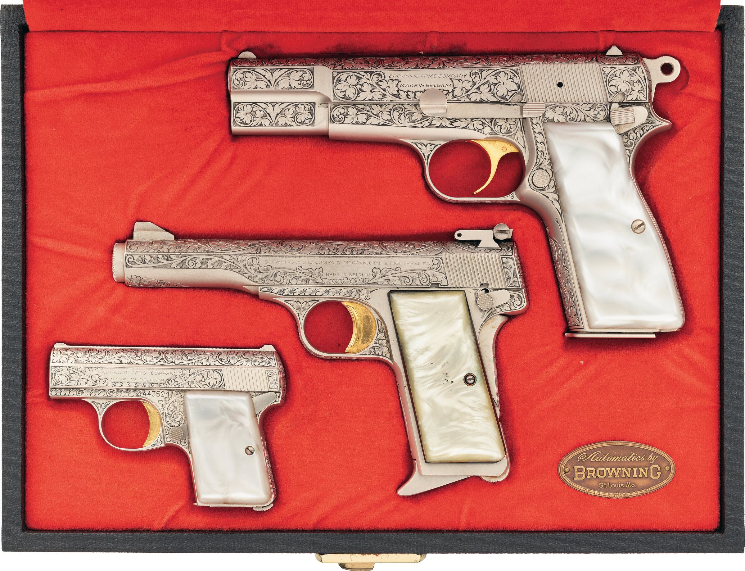 Factory Engraved Belgian Browning Renaissance Pistol Set | Rock Island ...