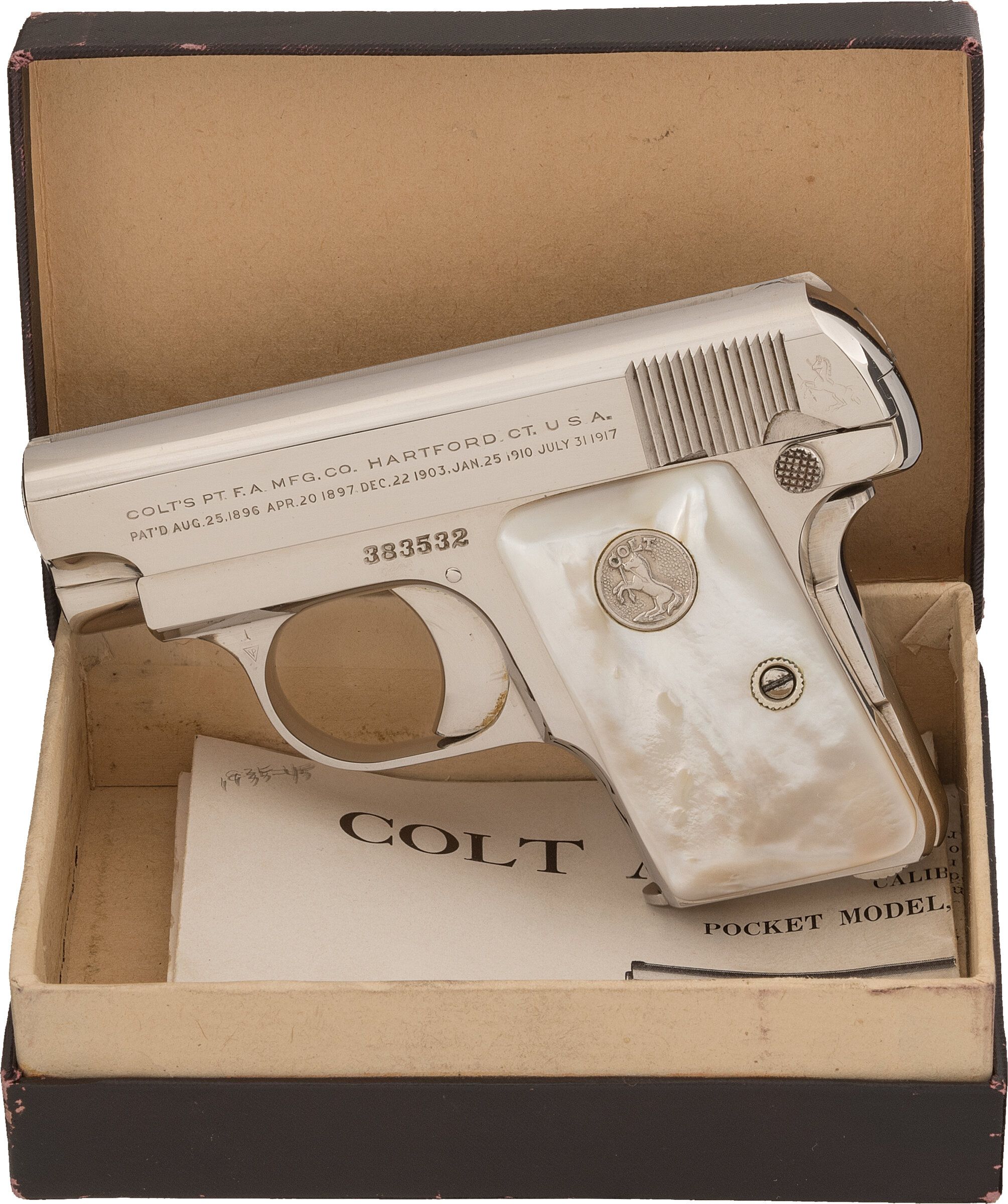 Colt Model 1908 Vest Pocket Semi-Automatic Pistol | Rock Island Auction