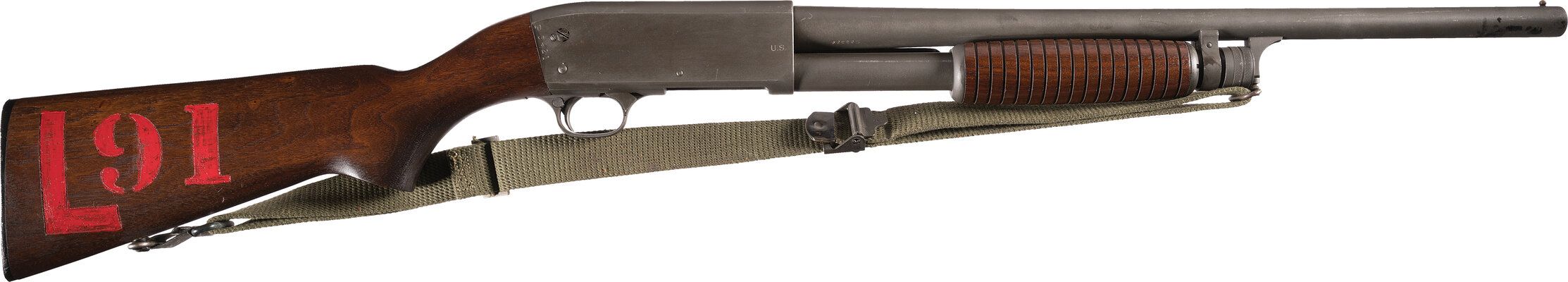 Vietnam Era U.S. Ithaca Model 37 Slide Action Riot Shotgun | Rock ...