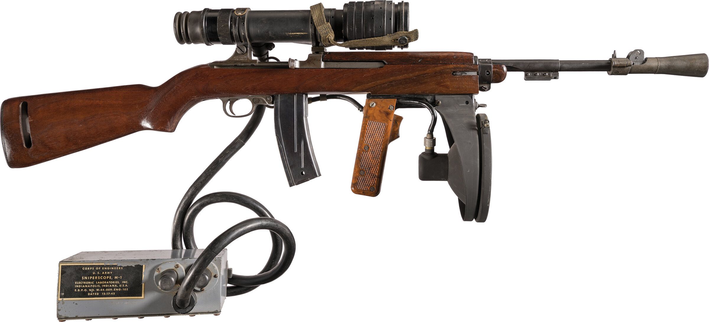 WWII Winchester T-3 Carbine with M2 Infrared Scope and Power Box | Rock ...