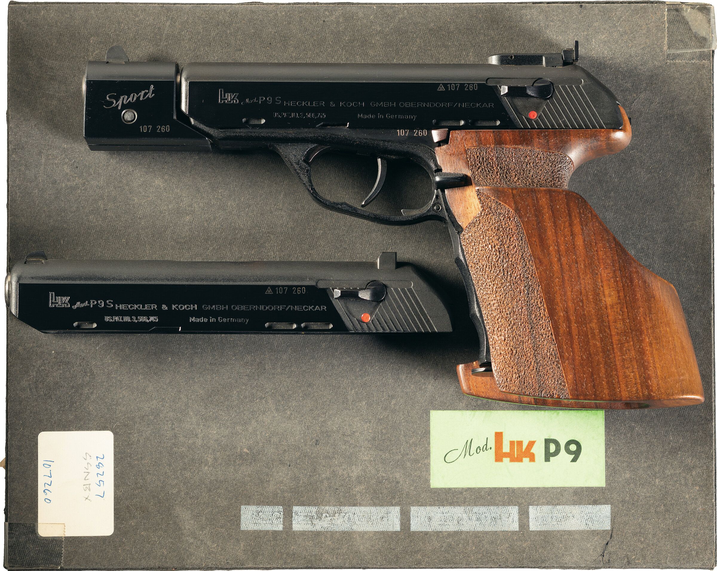 Heckler & Koch P9S Target Pistol Two Barrel Set | Rock Island Auction