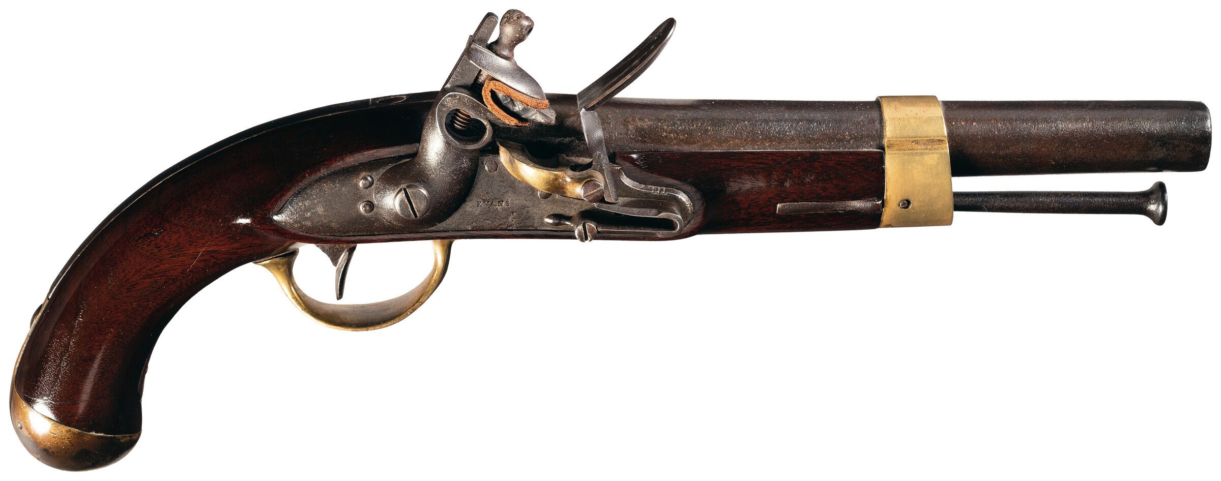 Documented War of 1812 Era U.S. Evans Contract Flintlock Pistol | Rock ...