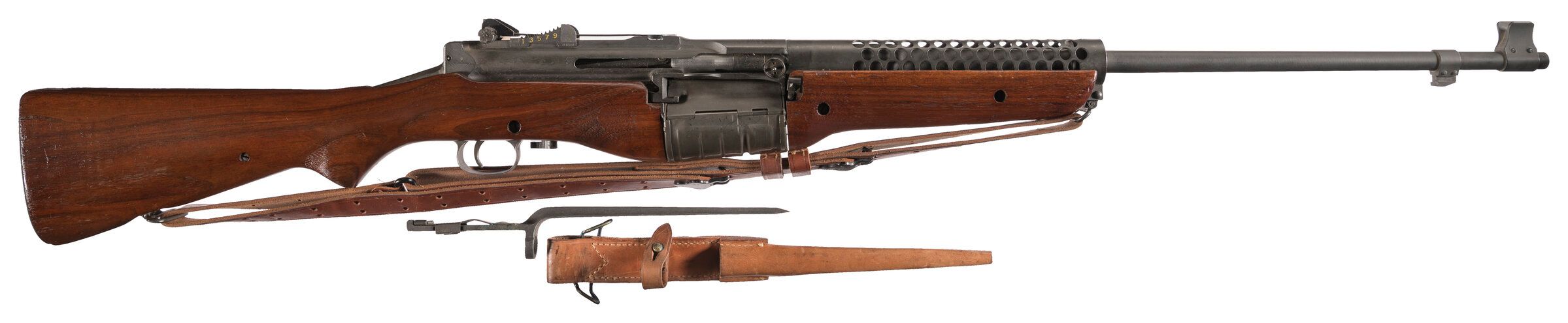 WWII U.S. Johnson 1941 Semi-Automatic Rifle with Bayonet | Rock Island ...