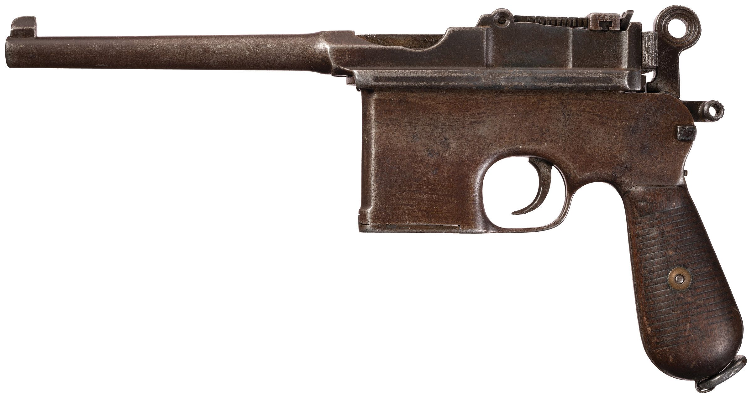 Chinese Taku Naval Dockyard Flatside C96 Broomhandle Pistol | Rock ...