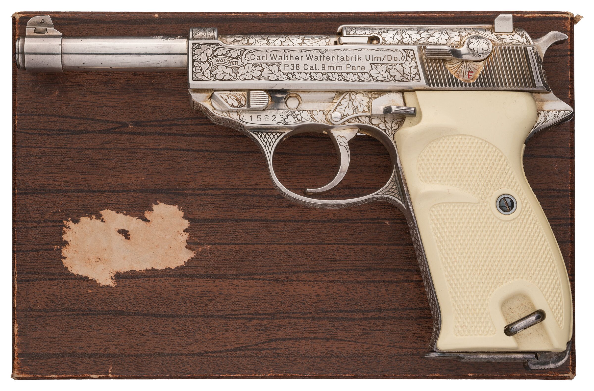 Factory Engraved Silver Plated Walther/Interarms P.38 Pistol | Rock ...