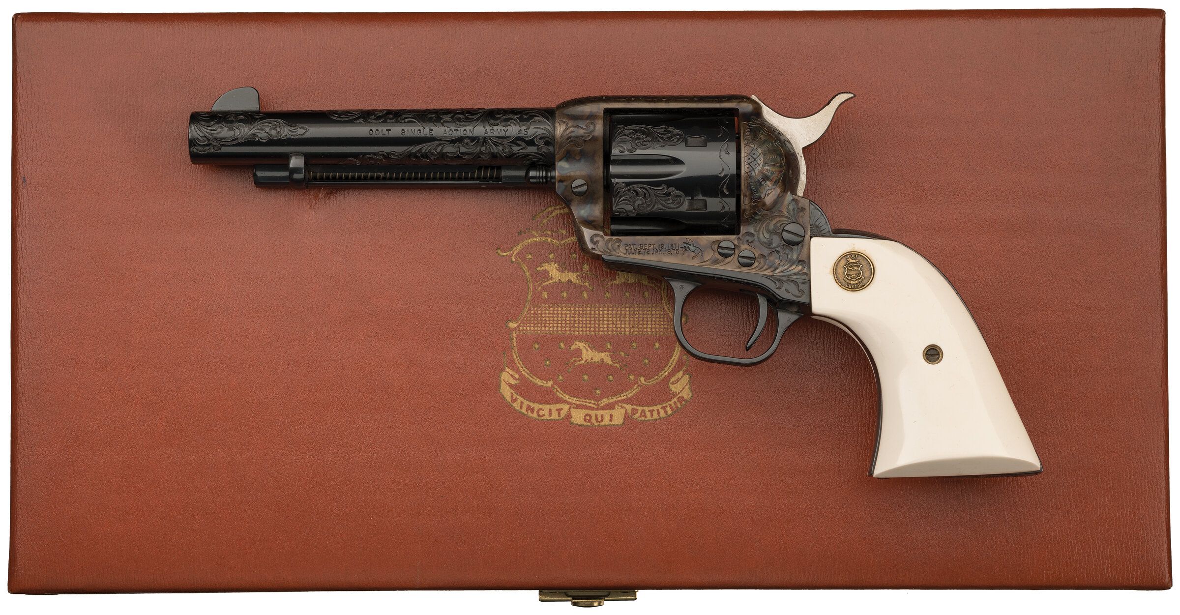 Engraved Colt Second Generation Single Action Army | Rock Island Auction