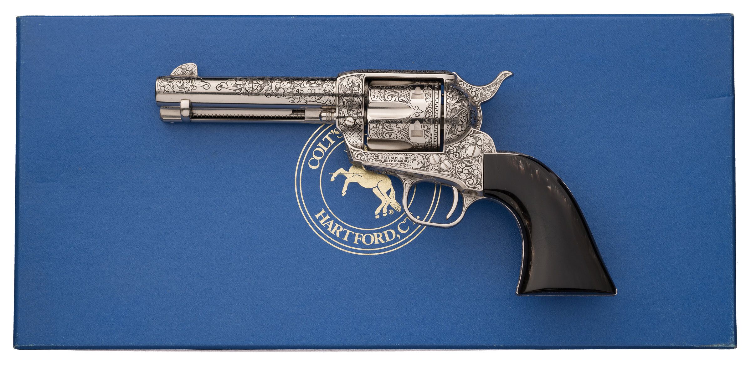 "JH" Engraved Colt 3rd Gen Single Action Army Revolver | Rock Island ...