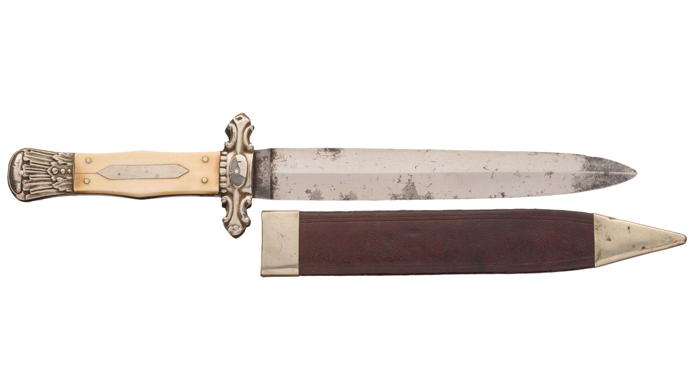 Ogden Bros. & Derby, Sheffield Dagger with Sheath | Rock Island Auction