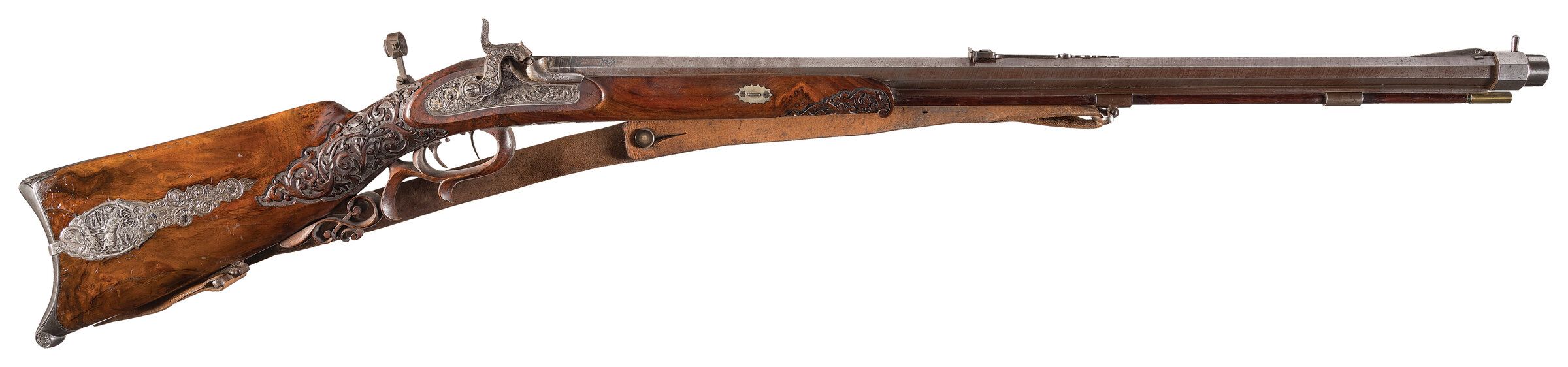 German Percussion Half-Stock Target Rifle by Rieger of Munich | Rock ...