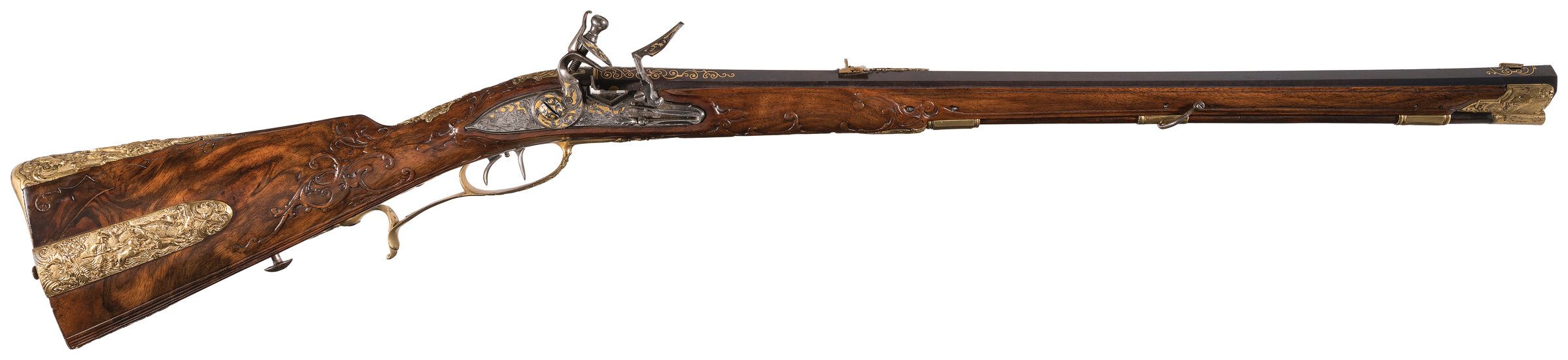 Leopold Becher Bohemian Flintlock Jaeger Rifle | Rock Island Auction