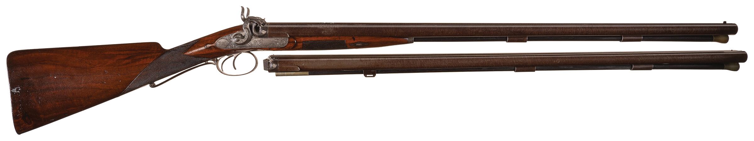 William Greener Double Barrel Percussion Cape Rifle | Rock Island Auction