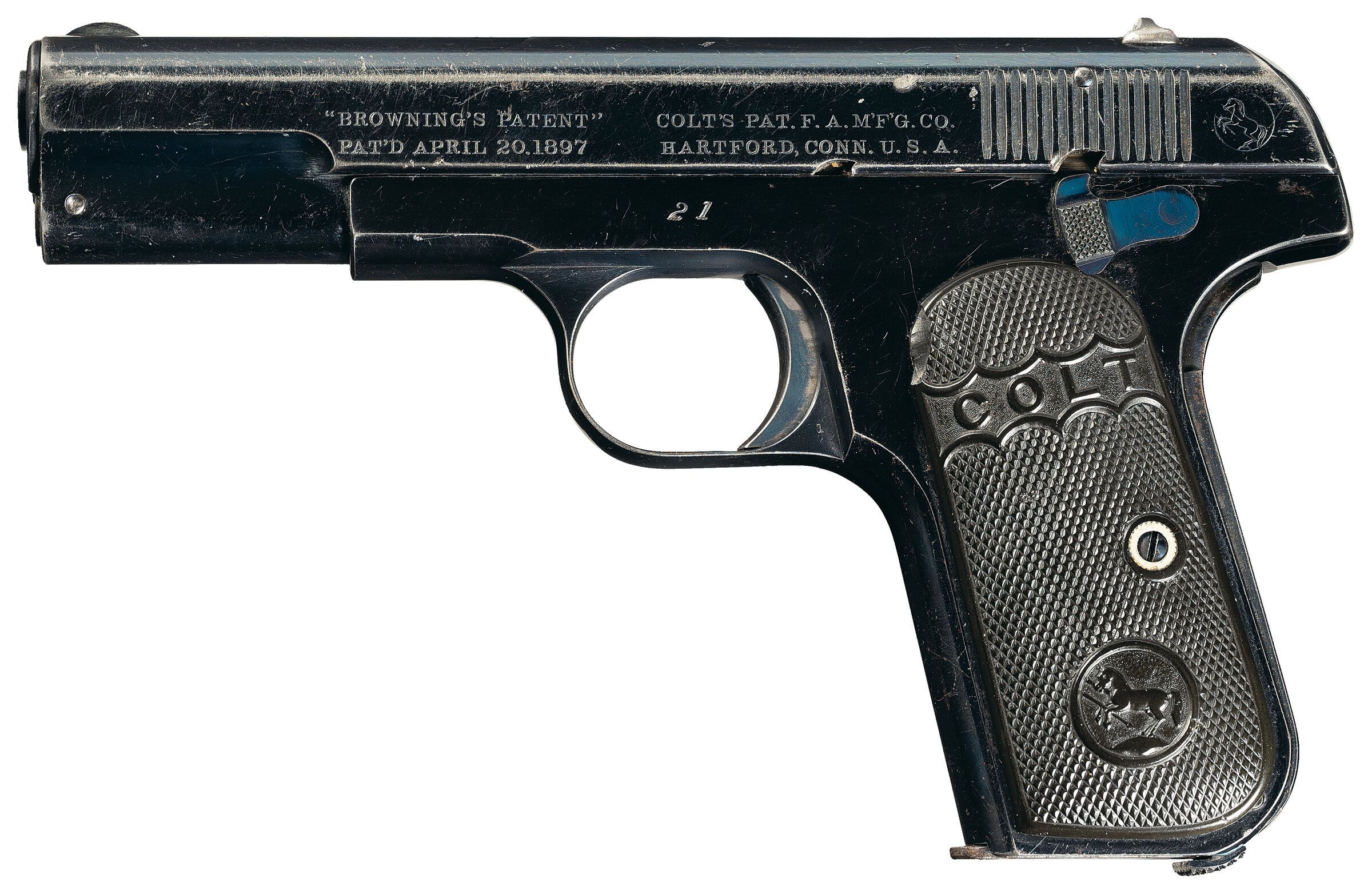 Serial Number 21 Colt Model 1903 Pocket Hammerless Pistol | Rock Island ...