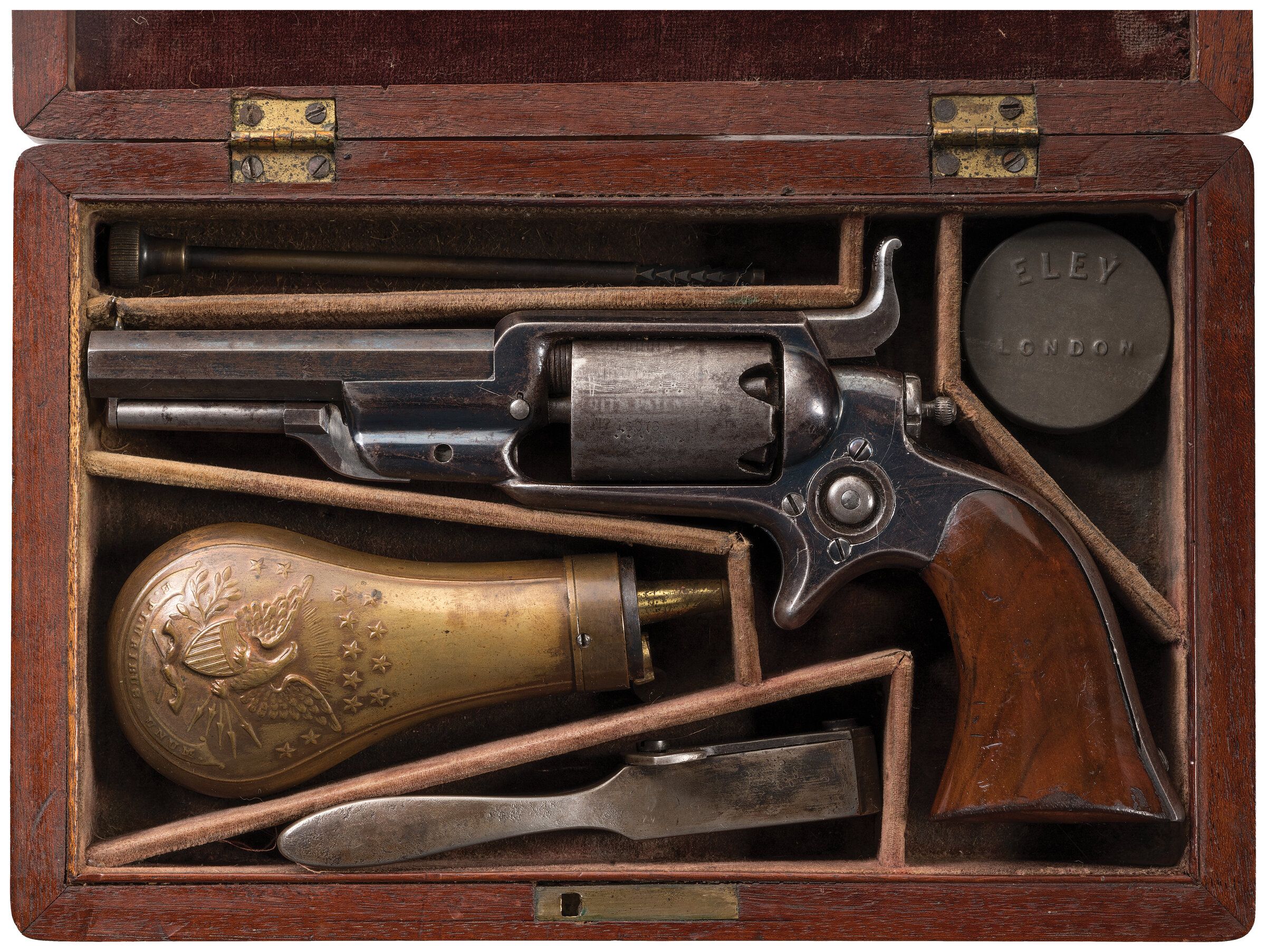 Cased Colt "Root" Model 1855 Sidehammer Pocket Revolver | Rock Island ...
