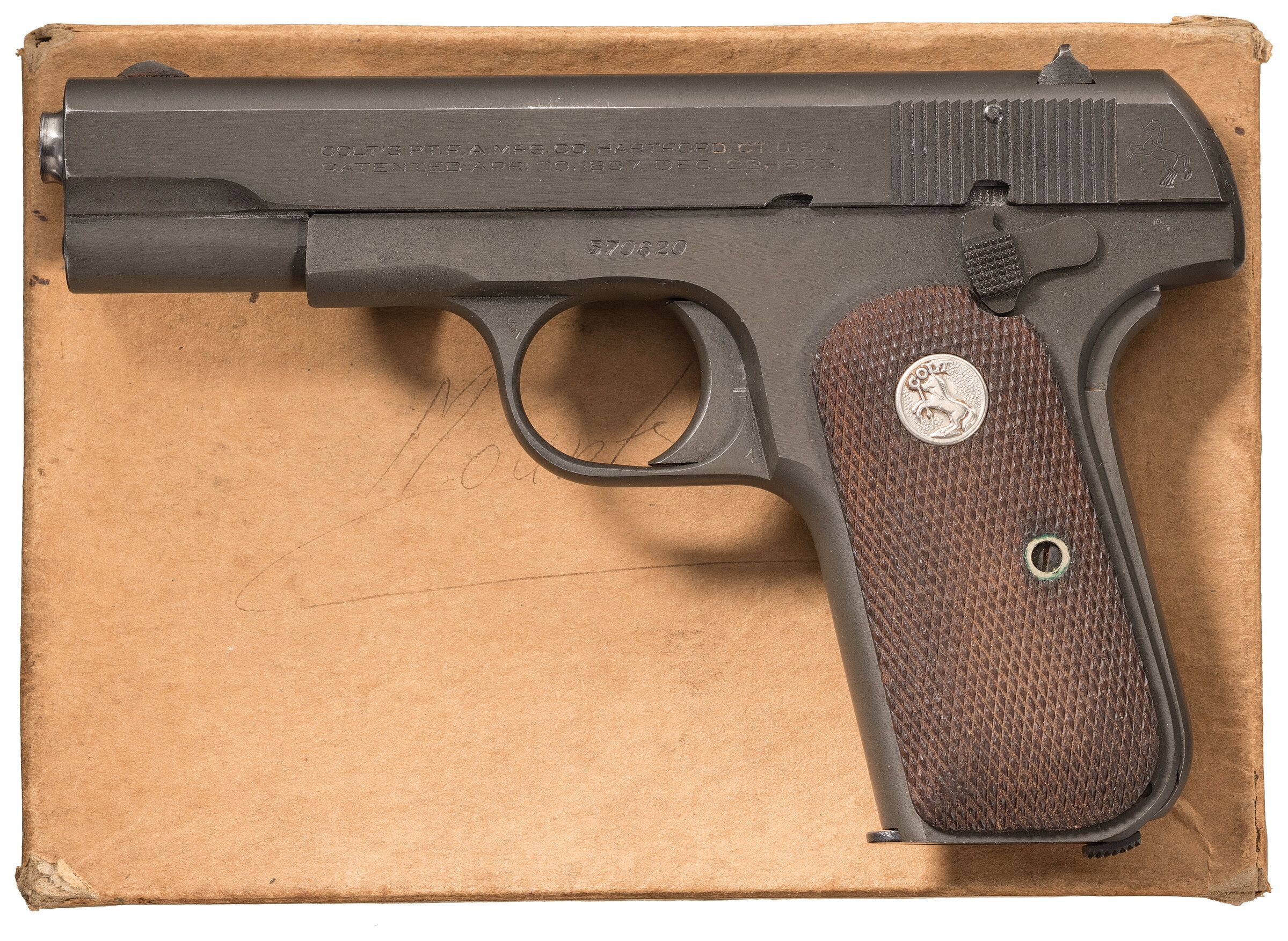 U.S. World War II Colt Model 1903 Pocket Hammerless Pistol | Rock ...