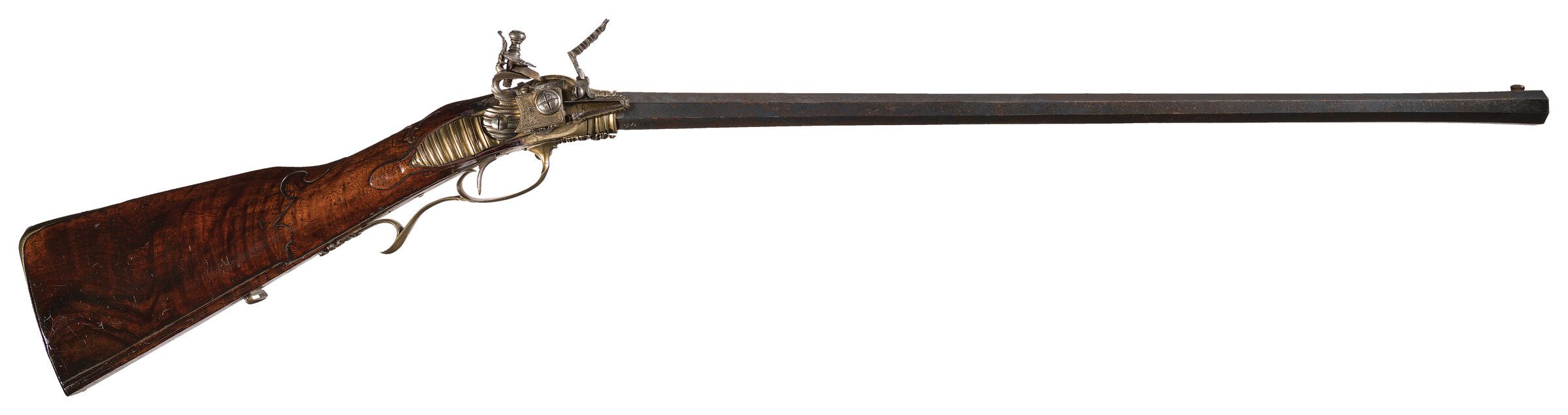 Lorenzoni Type Lever Action Repeating Flintlock Rifle | Rock Island Auction