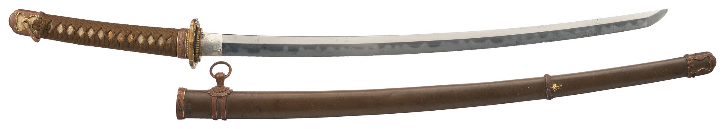 Signed Japanese Sword with Shin Gunto Fittings, NTHK Certificate | Rock ...