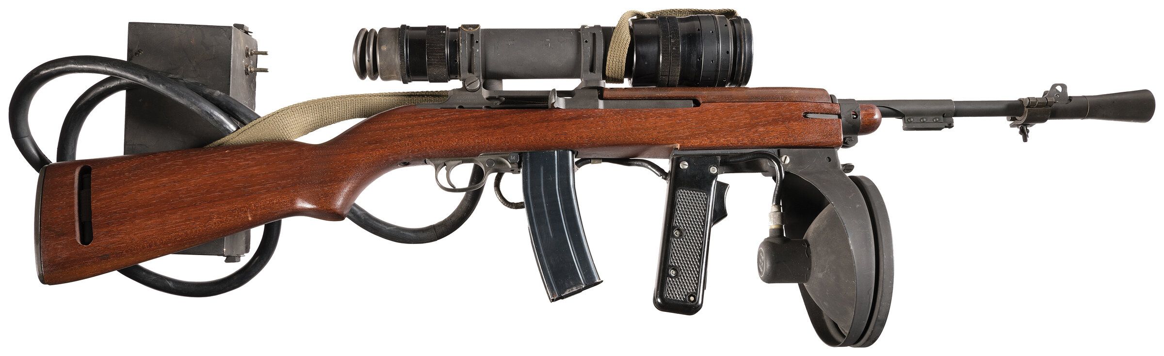 WWII Inland T-3 Carbine with M2 Infrared Scope and Power Box | Rock ...