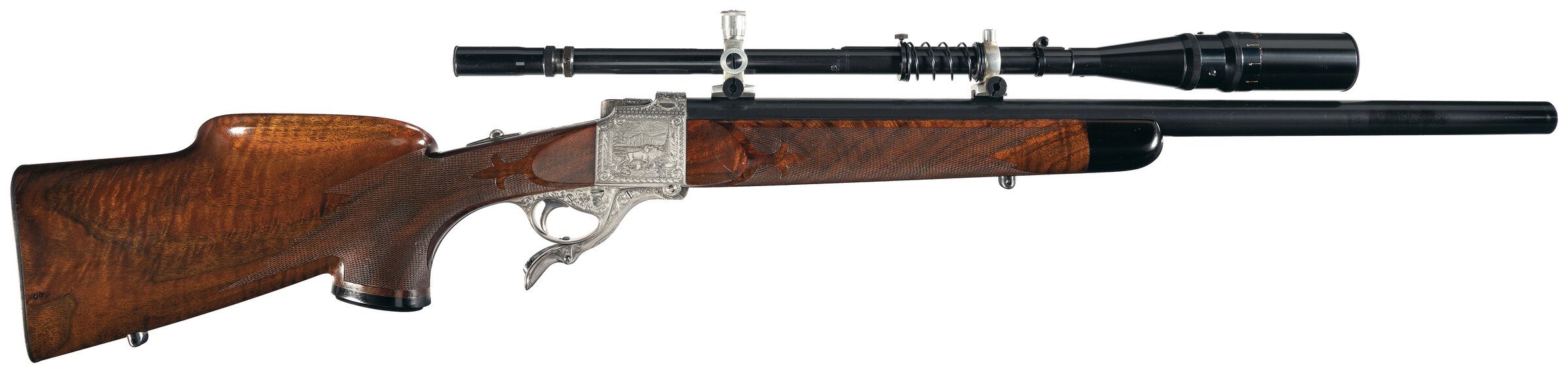 Griebel Engraved Pfeifer Rifle Co. Farquharson Benchrest Rifle | Rock ...