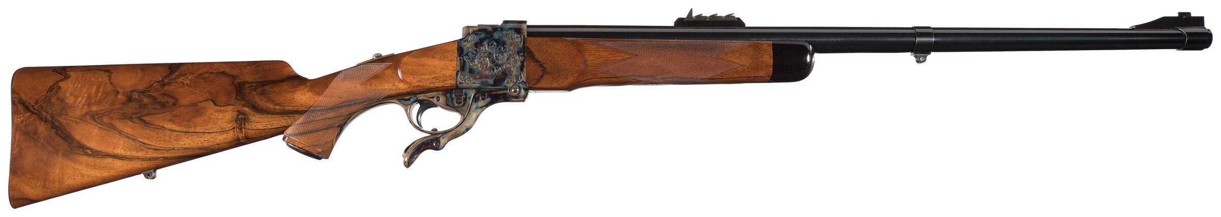 Ralph Bone Master Engraved Farquharson Style Falling Block Rifle | Rock ...