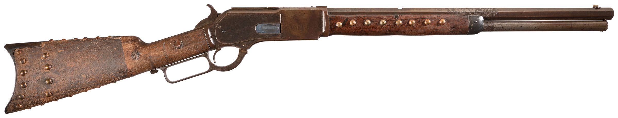 Native American Style Decorated Winchester Model 1876 Rifle | Rock ...
