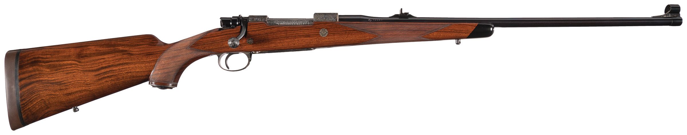 Engraved Dumoulin Safari Model Bolt Action Rifle in .375 H&H Mag | Rock ...