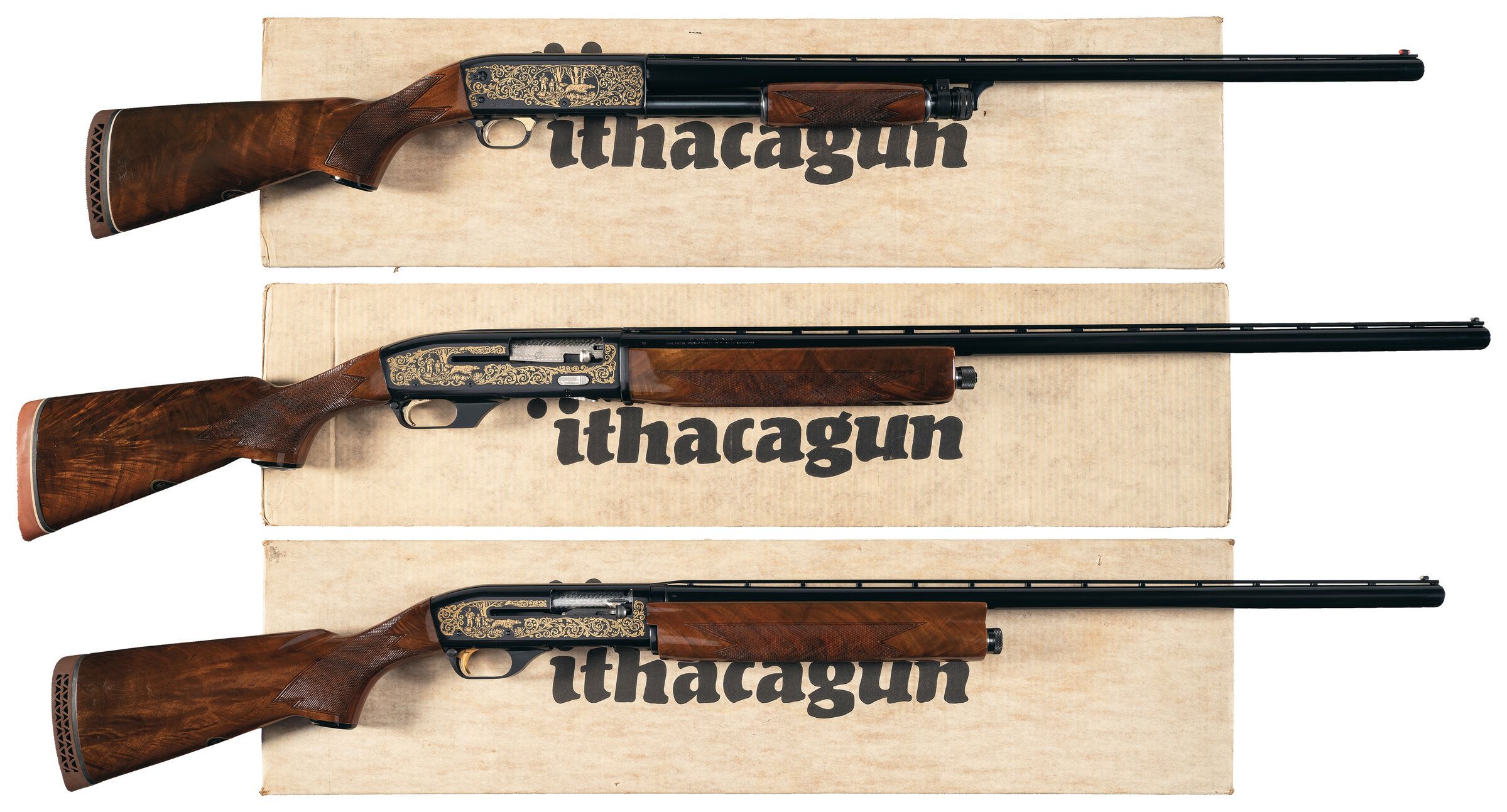 Collector's Lot of Ithaca Gun Co. Centennial Edition Shotguns | Rock ...