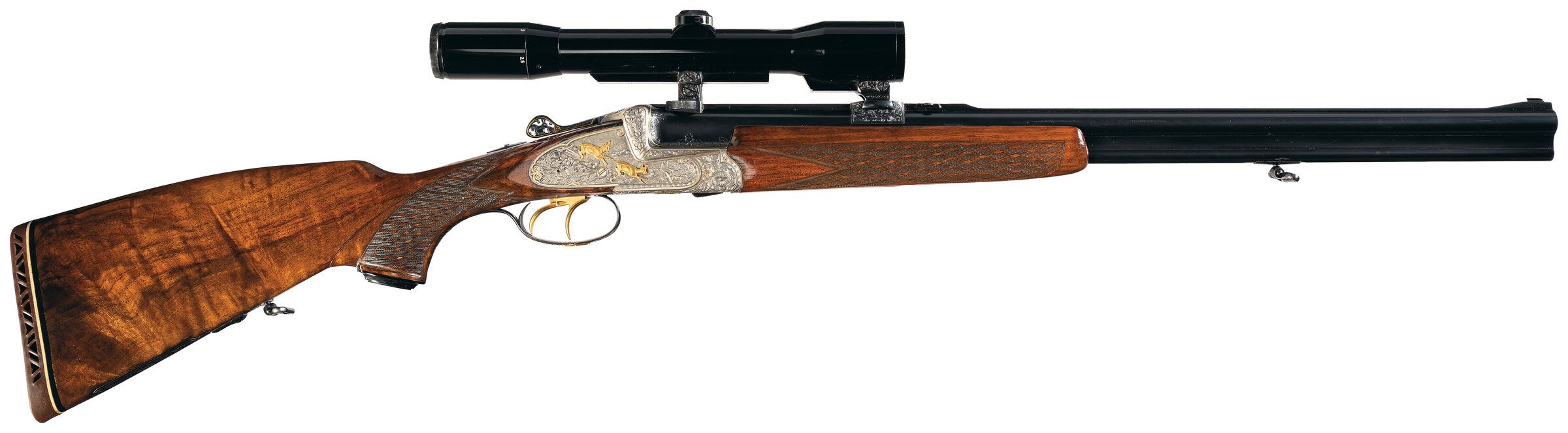 Albert Deuring Hand Detachable Sidelock O/U Combination Gun | Rock ...