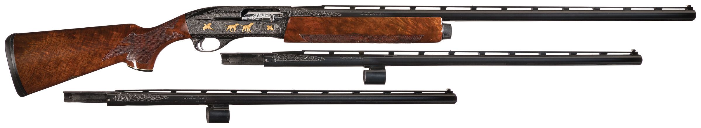 Leo Bala Engraved Remington 1100 SF Grade Shotgun 3 Barrel Set | Rock ...