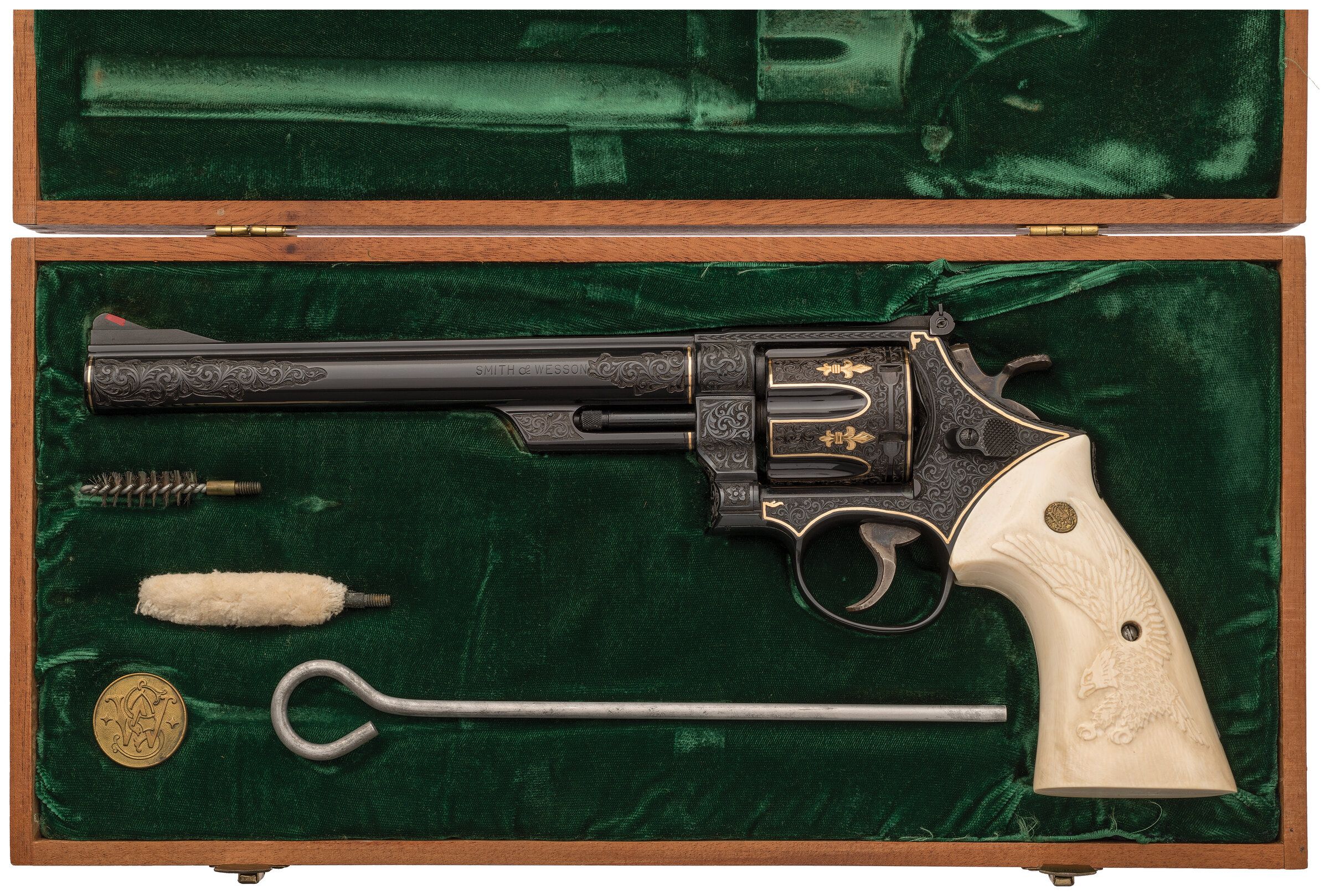 Cased Engraved and Inlaid Smith & Wesson Model 29-2 Revolver | Rock ...