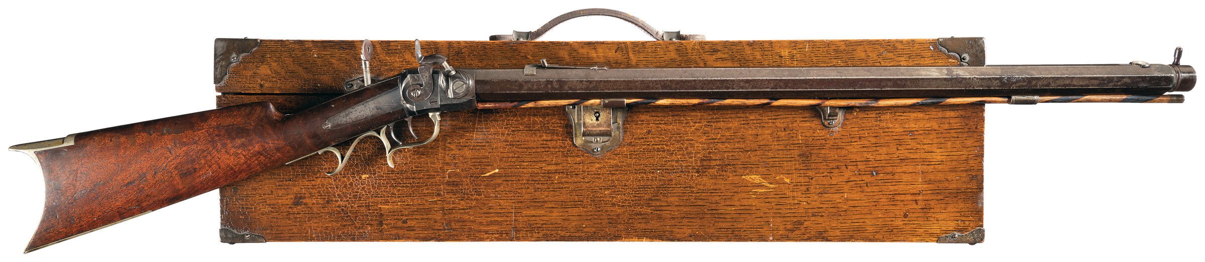 Cased D.B. Wesson Takedown Percussion Target Rifle | Rock Island Auction