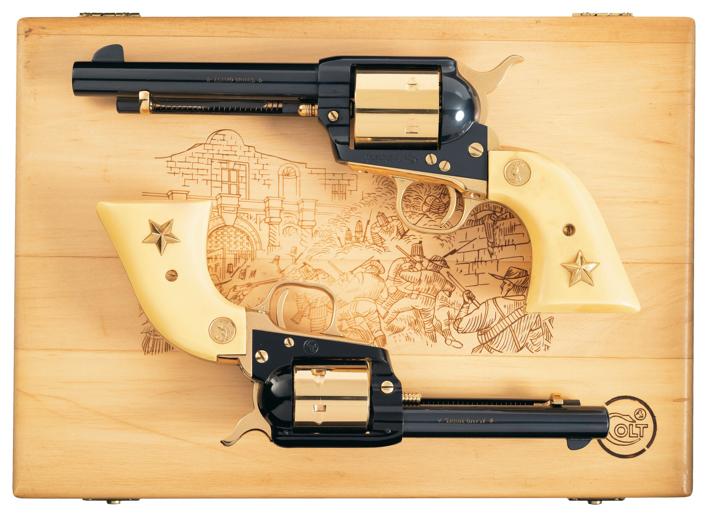 Cased Pair of Colt Alamo Commemorative Single Action Revolvers | Rock ...