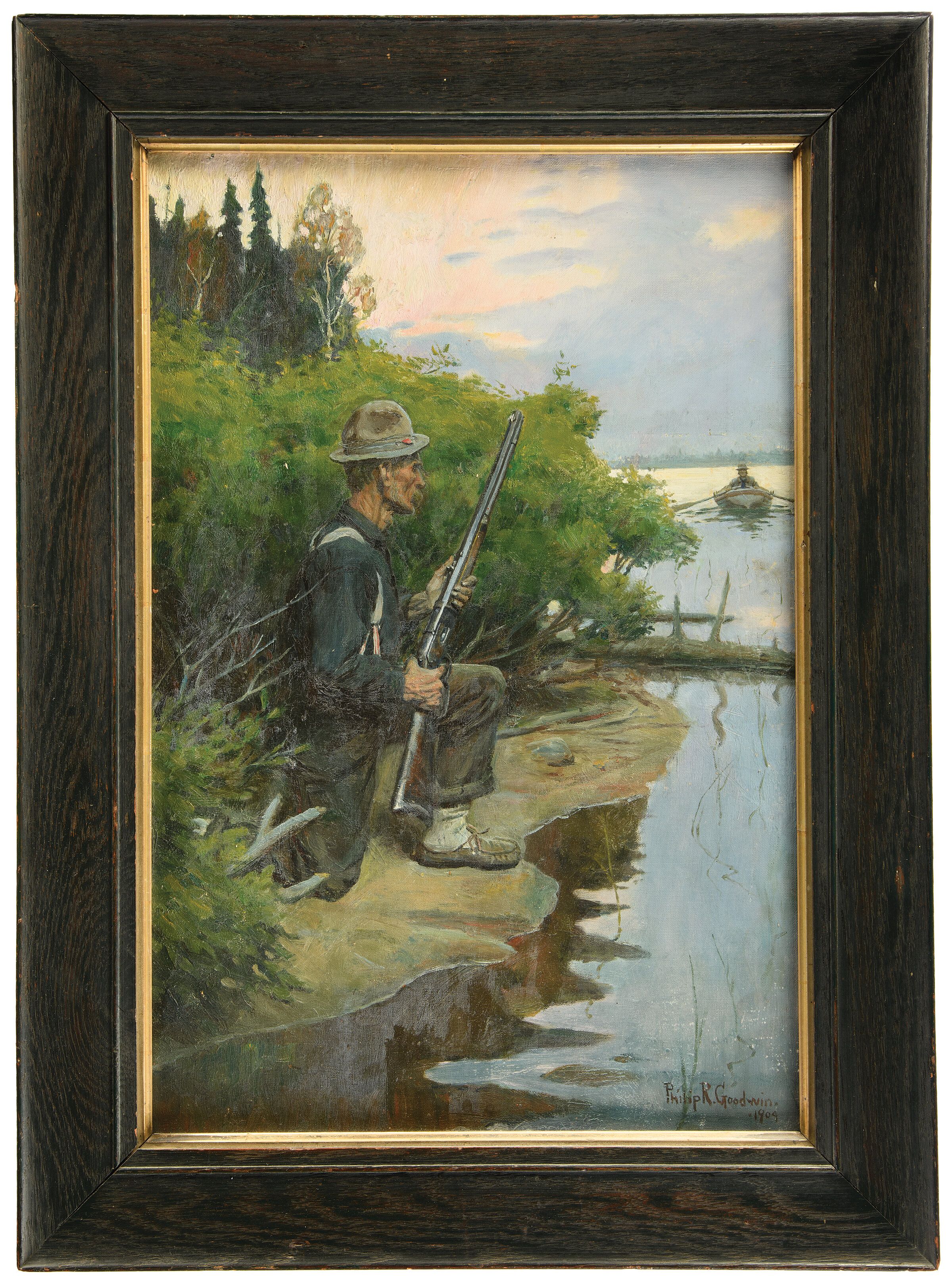 Framed Signed "Honest Woods" Painting by Philip R. Goodwin | Rock ...