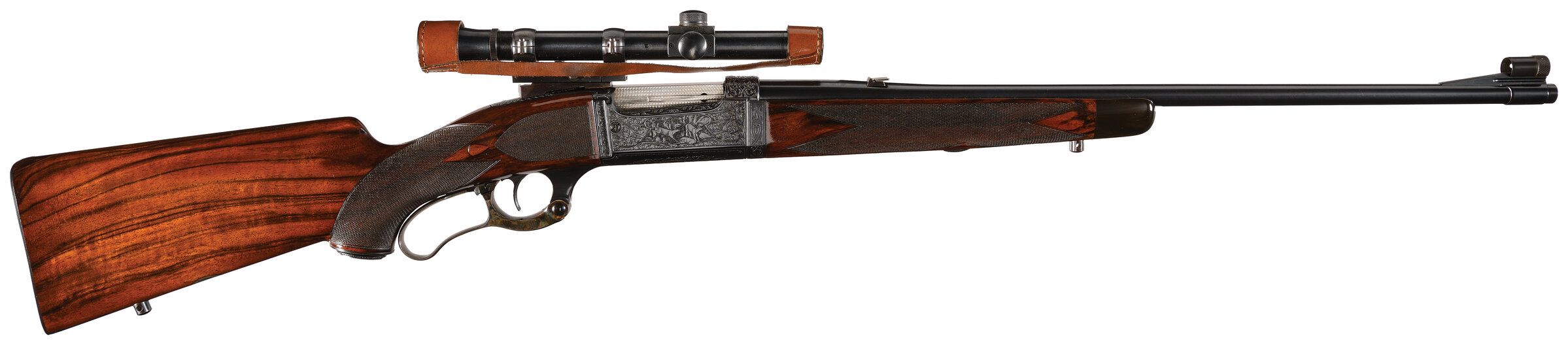 Game Scene Engraved Griffin & Howe Savage Model 99 Rifle | Rock Island ...