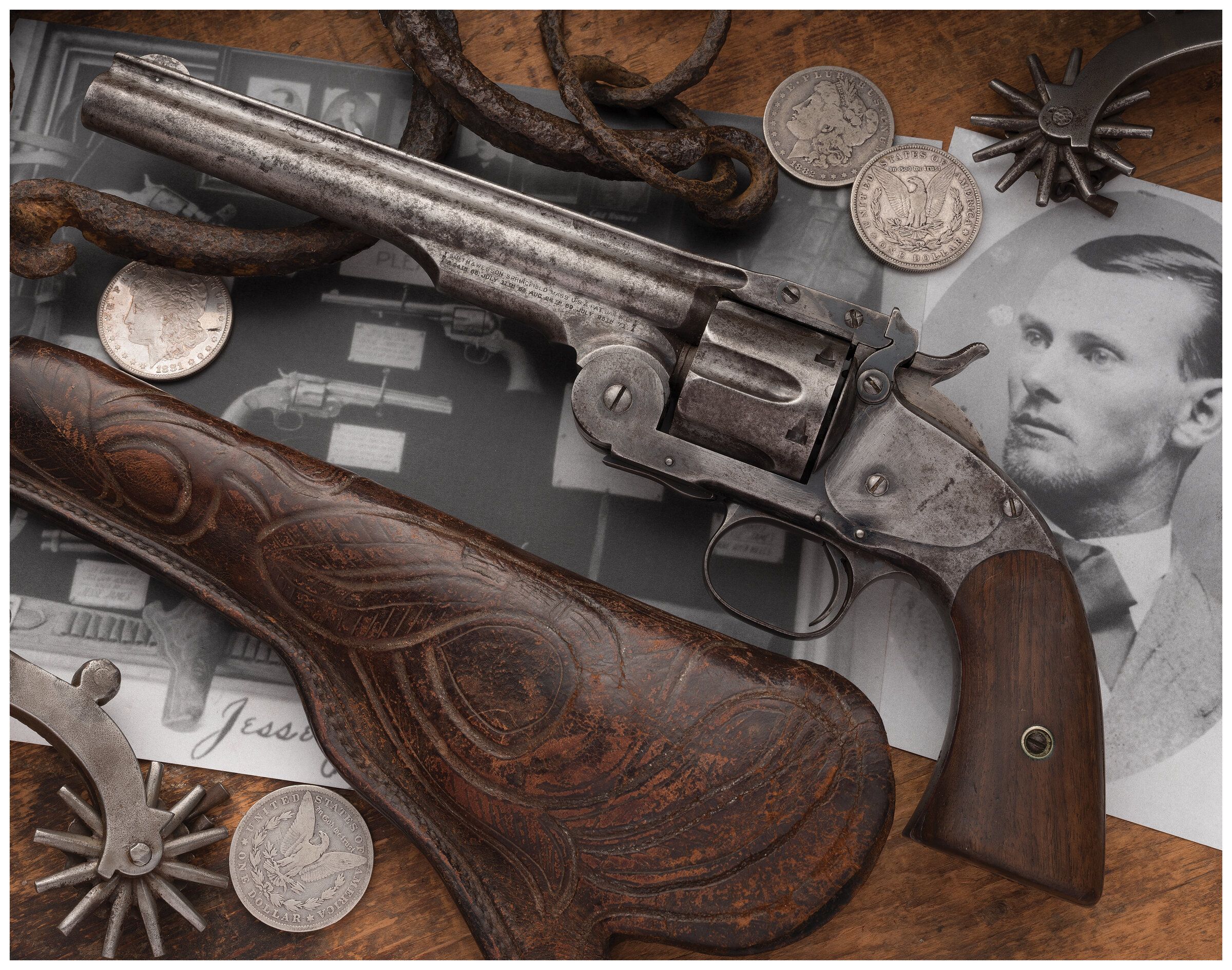 Outlaw Jesse James Attributed Smith & Wesson Schofield & Holster | Rock ...