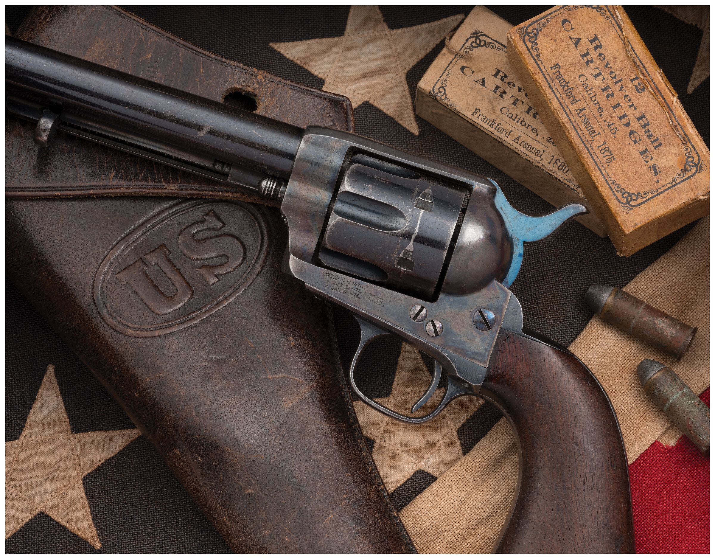 New York Militia Colt Cavalry Model Single Action Army Revolver | Rock ...