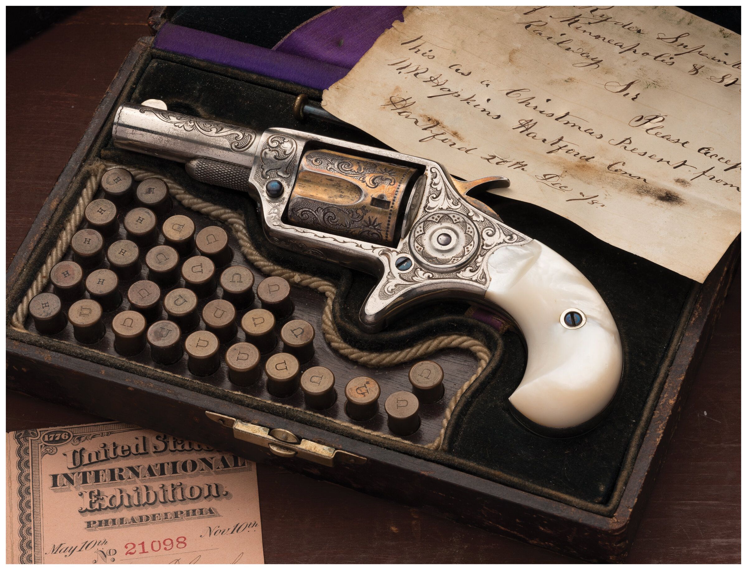 1876 Centennial Exposition Colt New Line .32 Revolver | Rock Island Auction