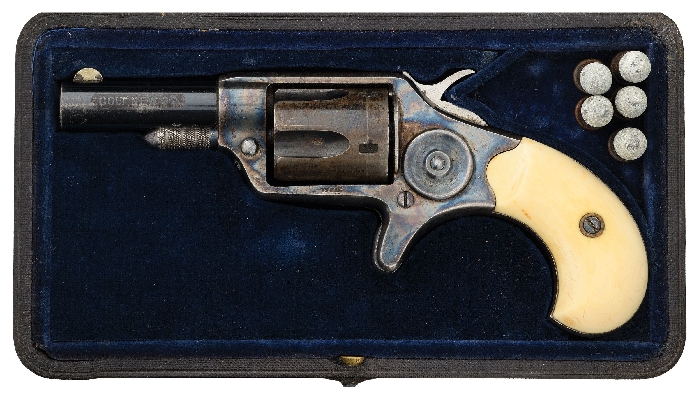 London Retailer Cased Colt Etched Panel New Line .32 Revolver | Rock ...