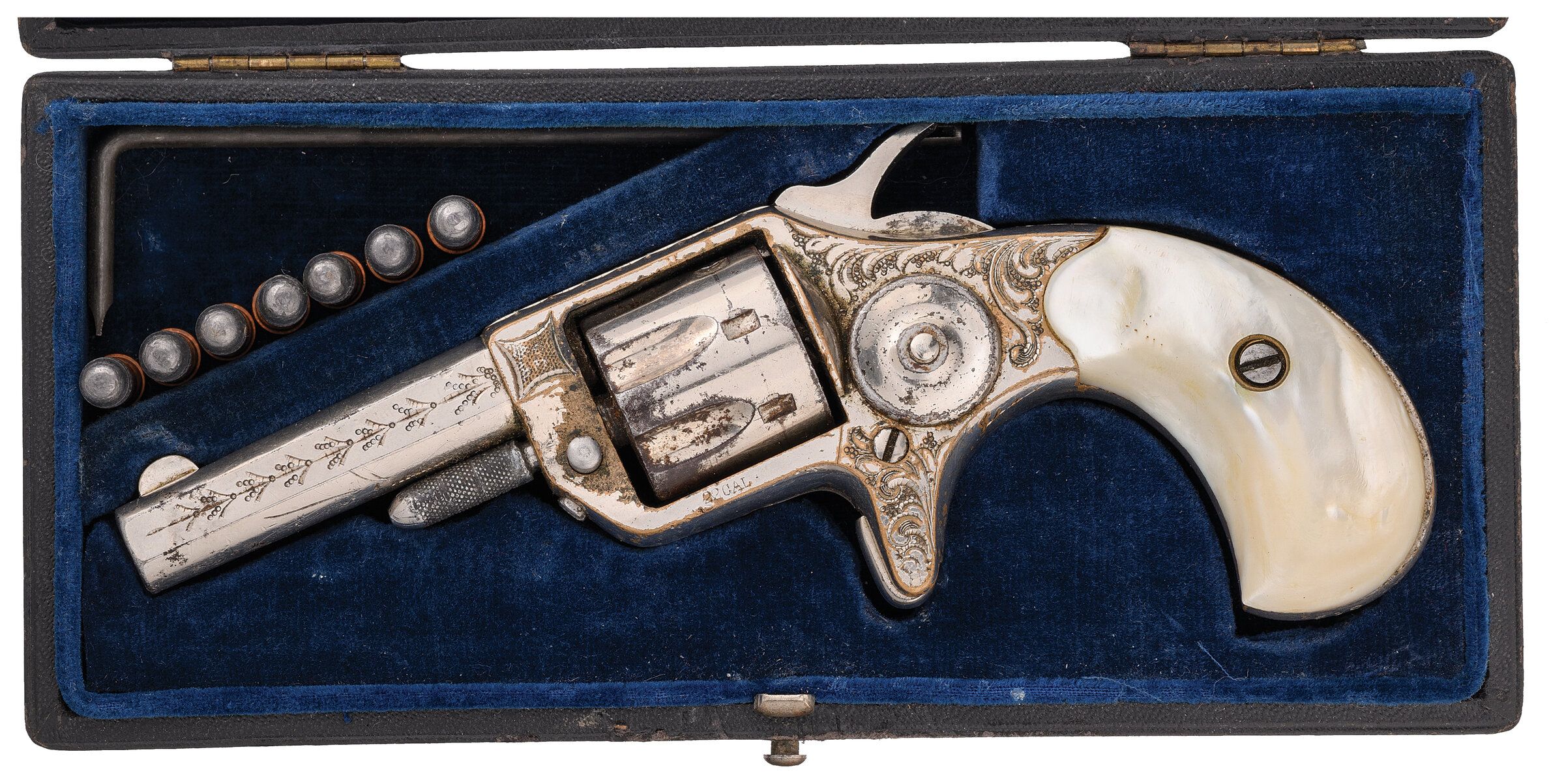 Engraved Colt New Line .22 Etched Panel Revolver | Rock Island Auction