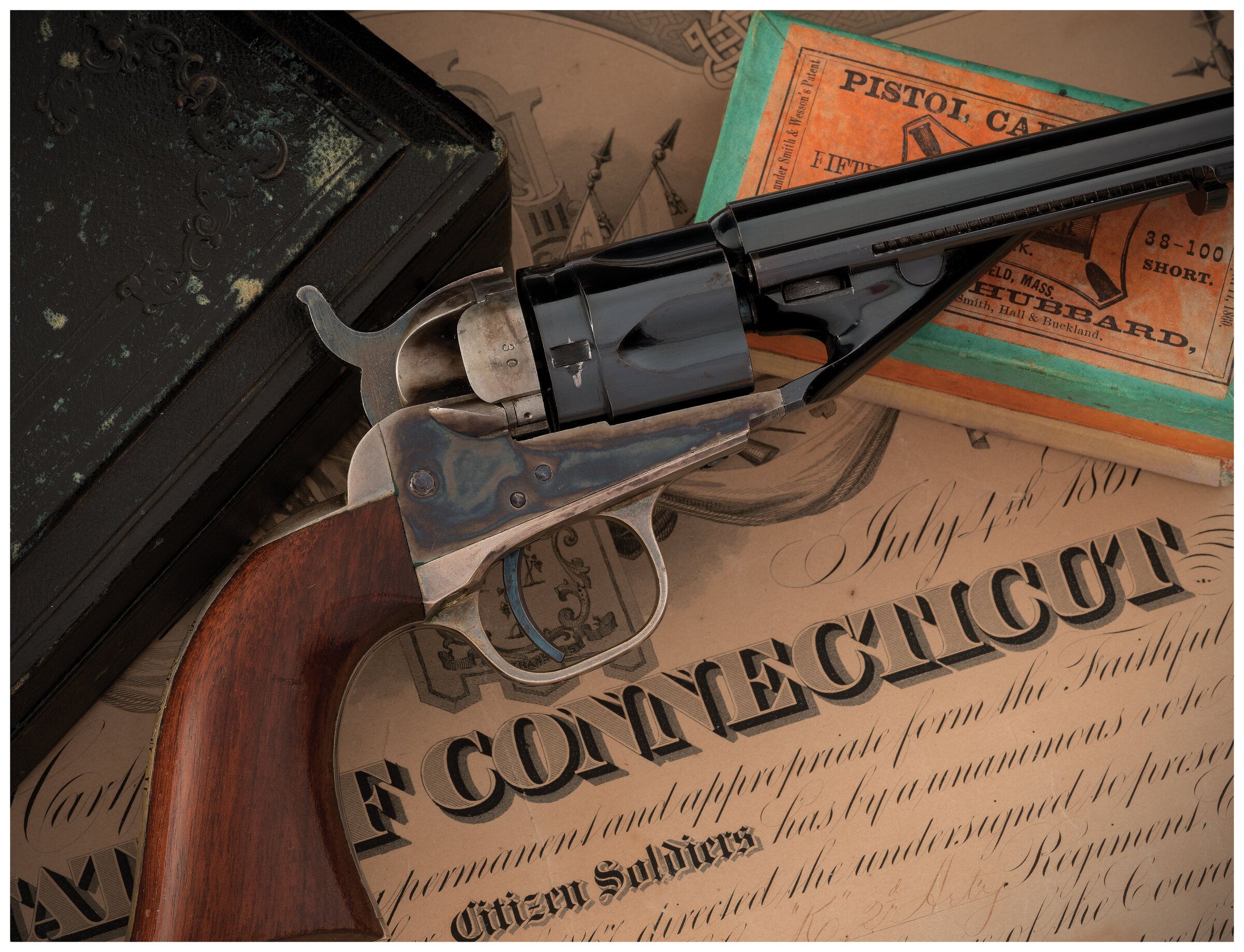 Cased Cartridge Conversion Colt Model 1862 Police Revolver | Rock ...