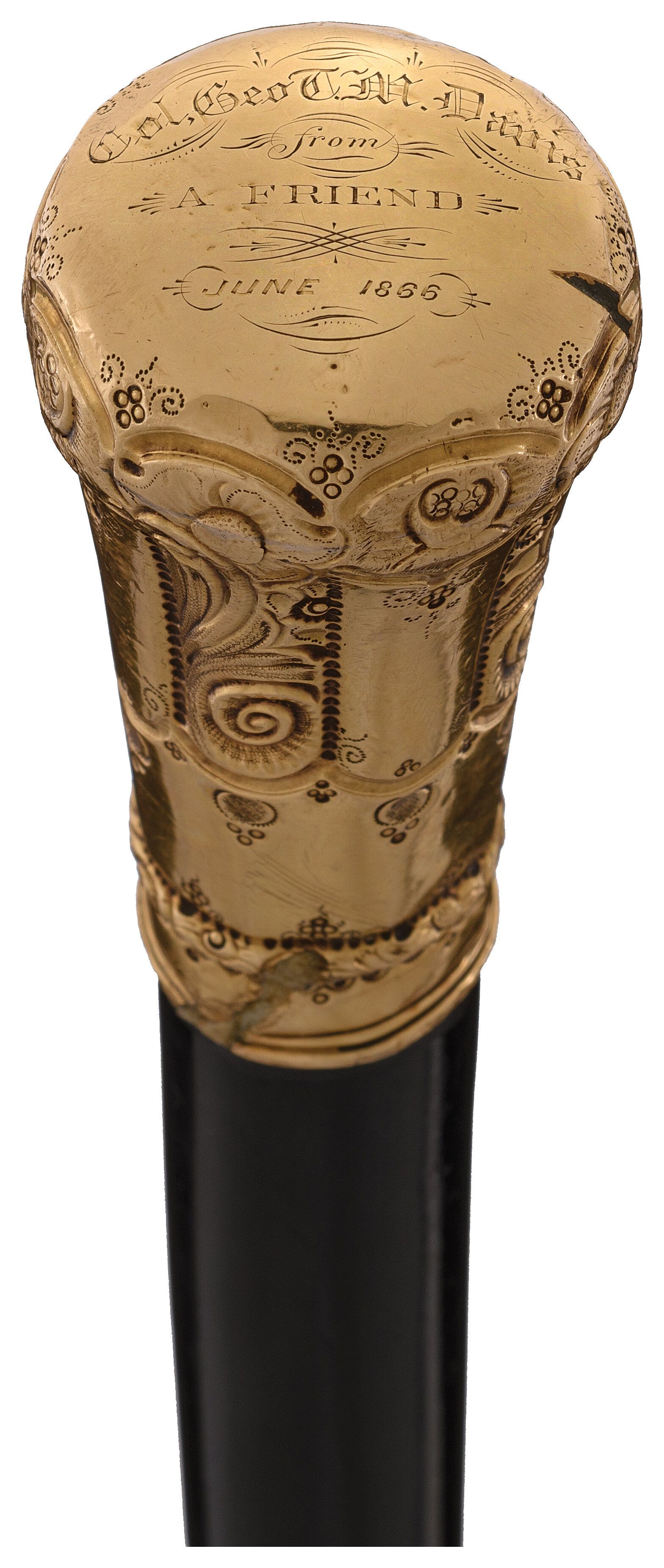 Presentation Cane Inscribed to Mexican-American War Colonel | Rock ...