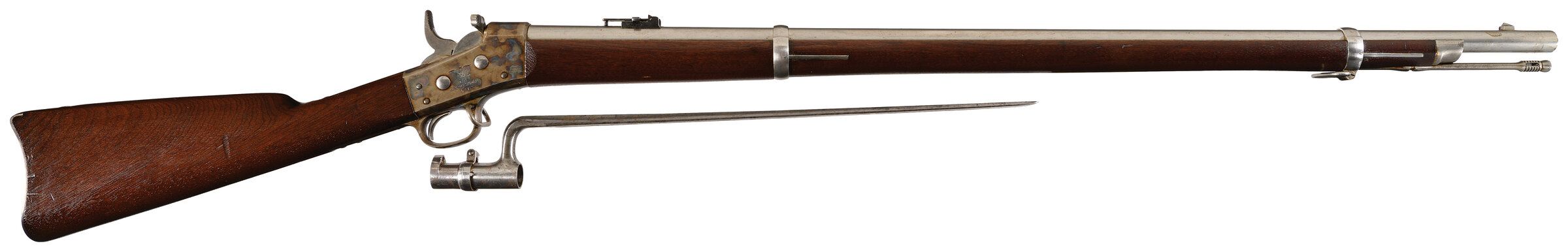 Springfield U.S. Army 1871 Rolling Block Rifle with Bayonet | Rock ...