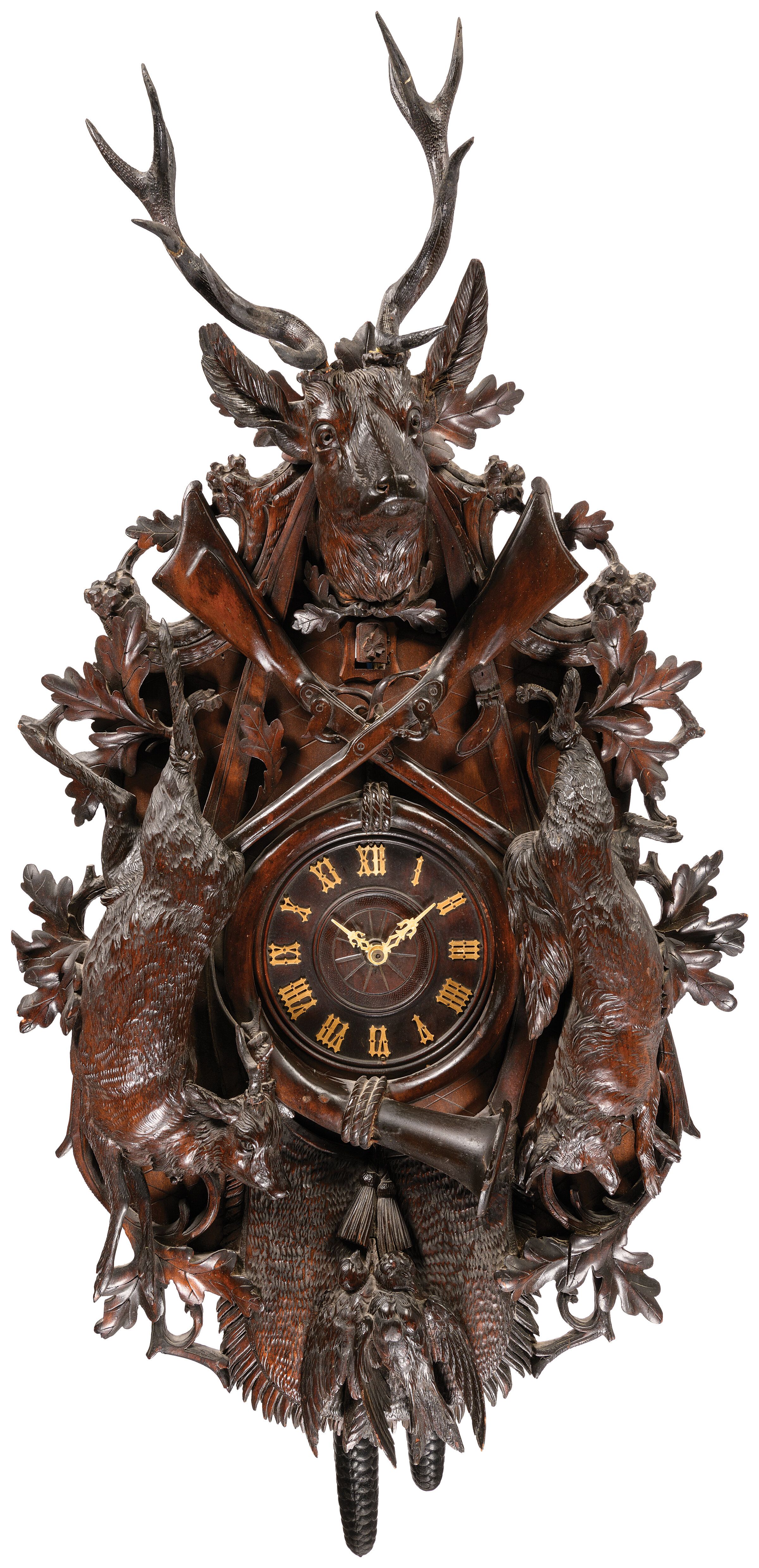 German Hunting Themed Cuckoo Clock | Rock Island Auction