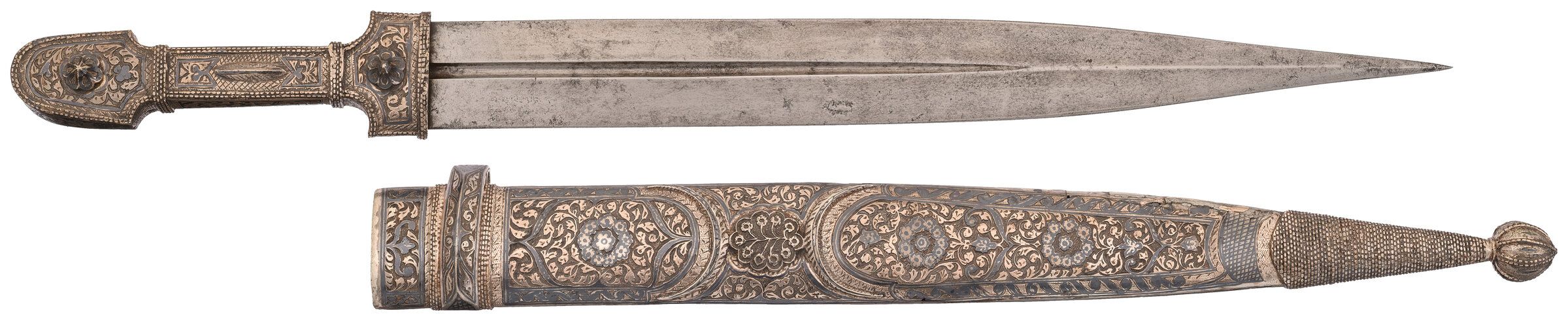 Inscribed Caucasian Qama/"Cossack" Dagger | Rock Island Auction