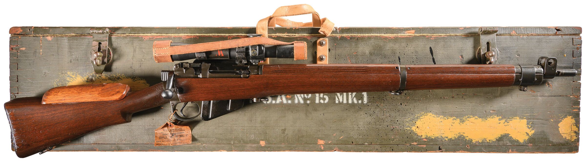 Canadian Long Branch No. 4 Mk I* (T) Sniper Rifle with Chest | Rock ...